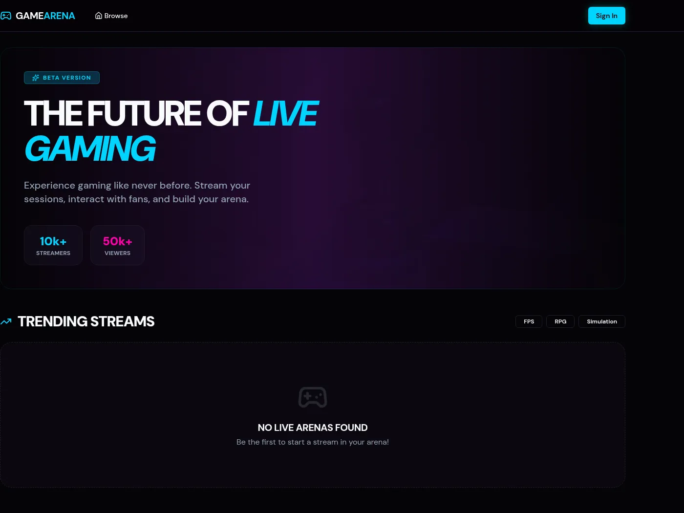 Live Gaming Arena