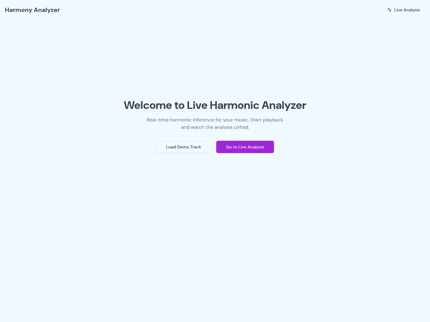 Live Harmonic Analyzer