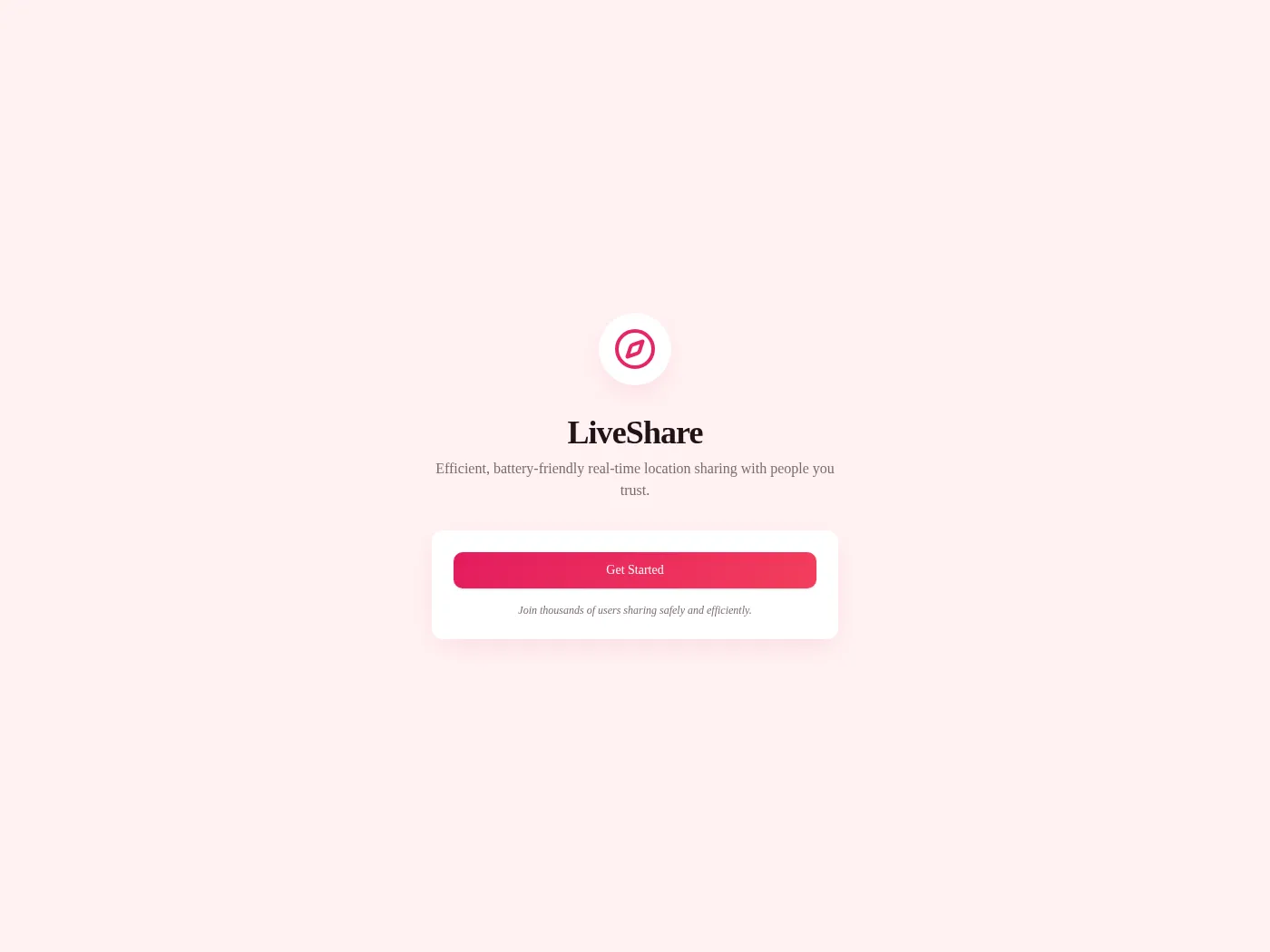 Live Location Sharing App