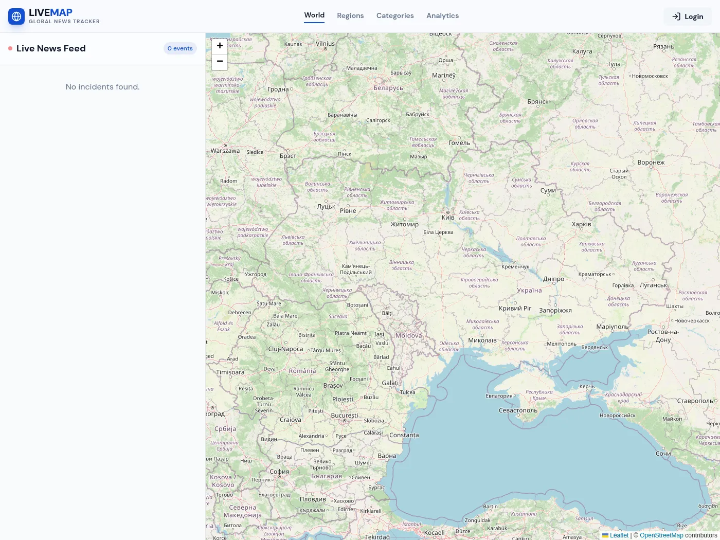Live Map News Clone