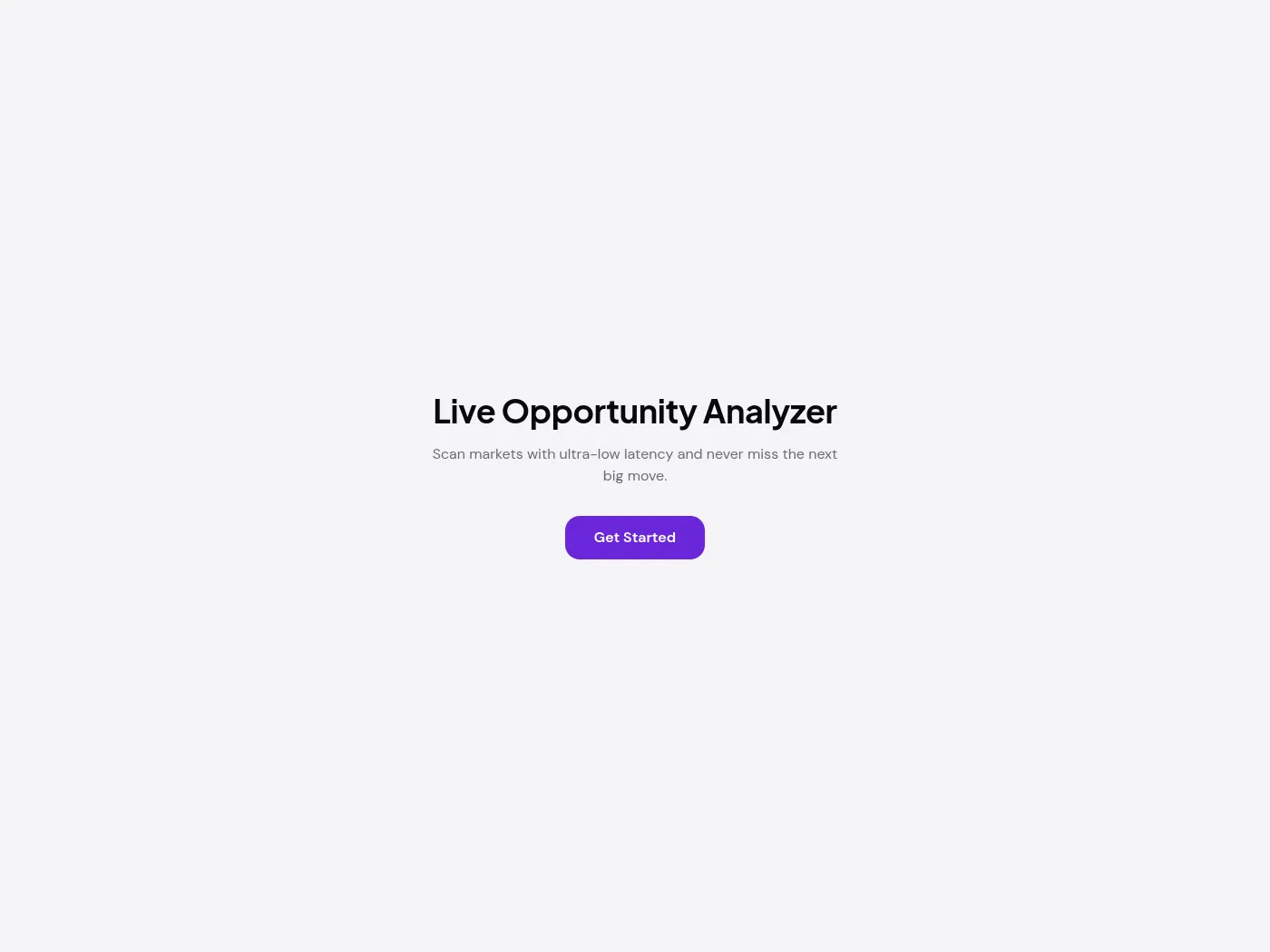 Live Opportunity Analyzer