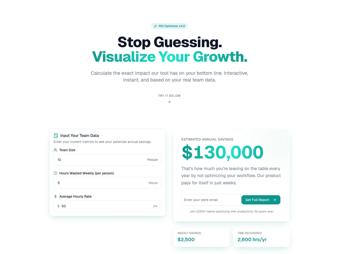 Live ROI Calculator