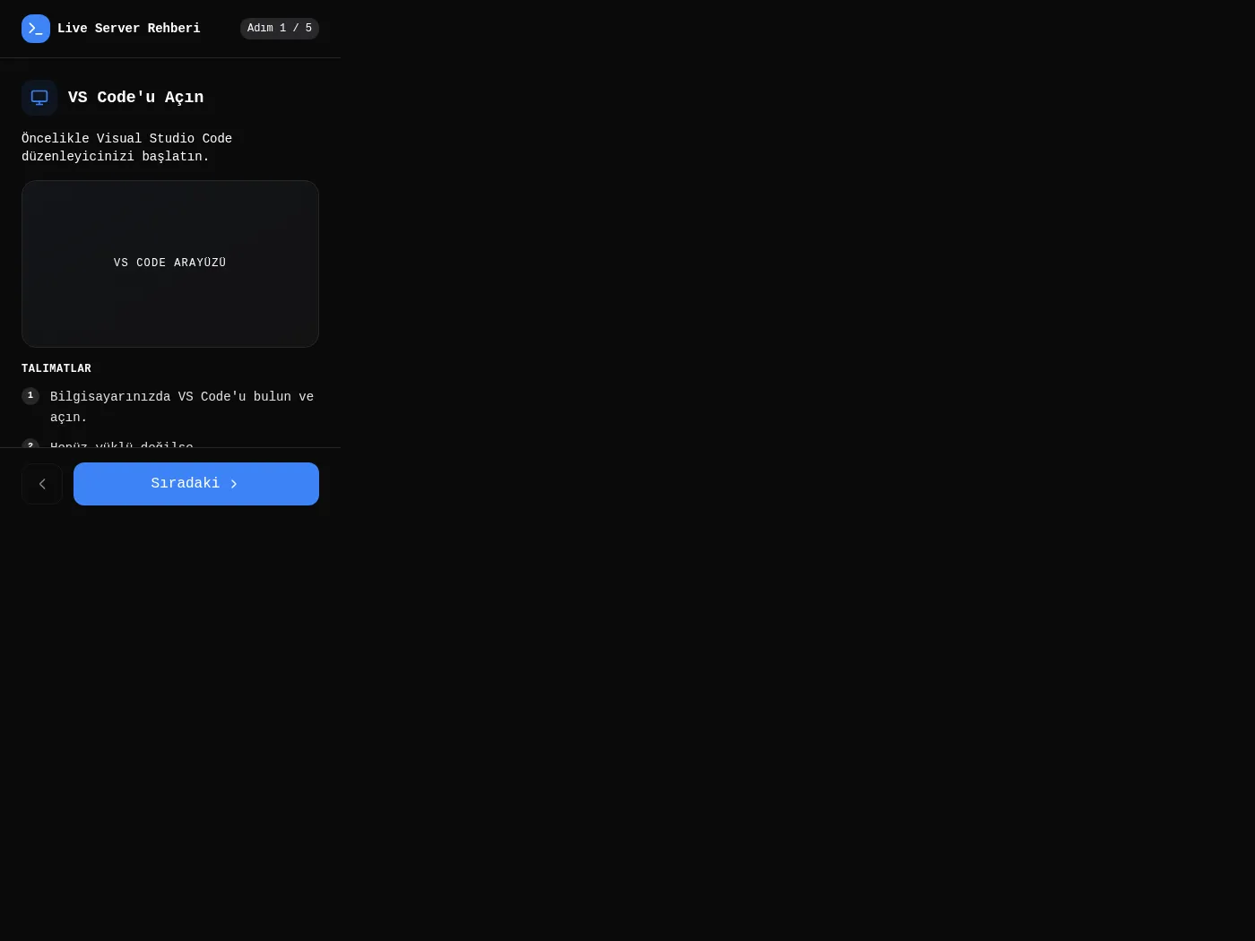 VS Code Live Server Helper