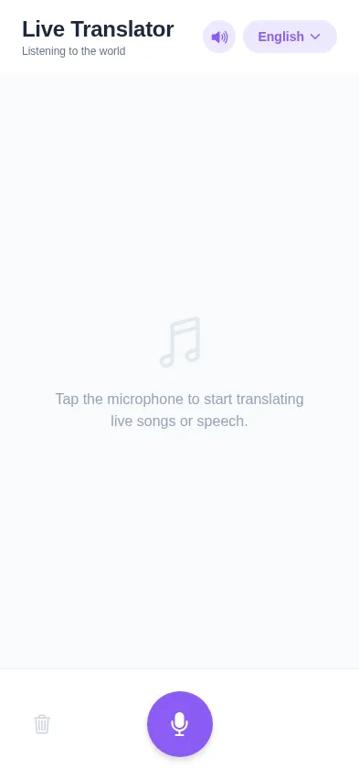 Live Multilingual Song Translator