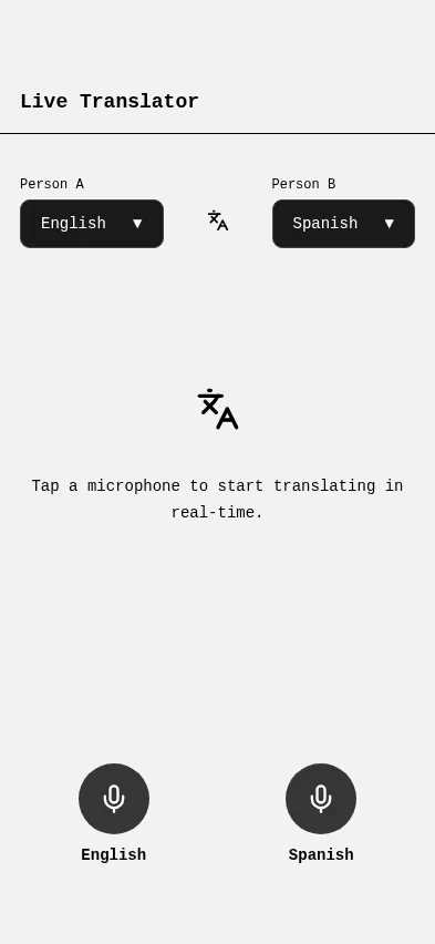 Live Speak Translate