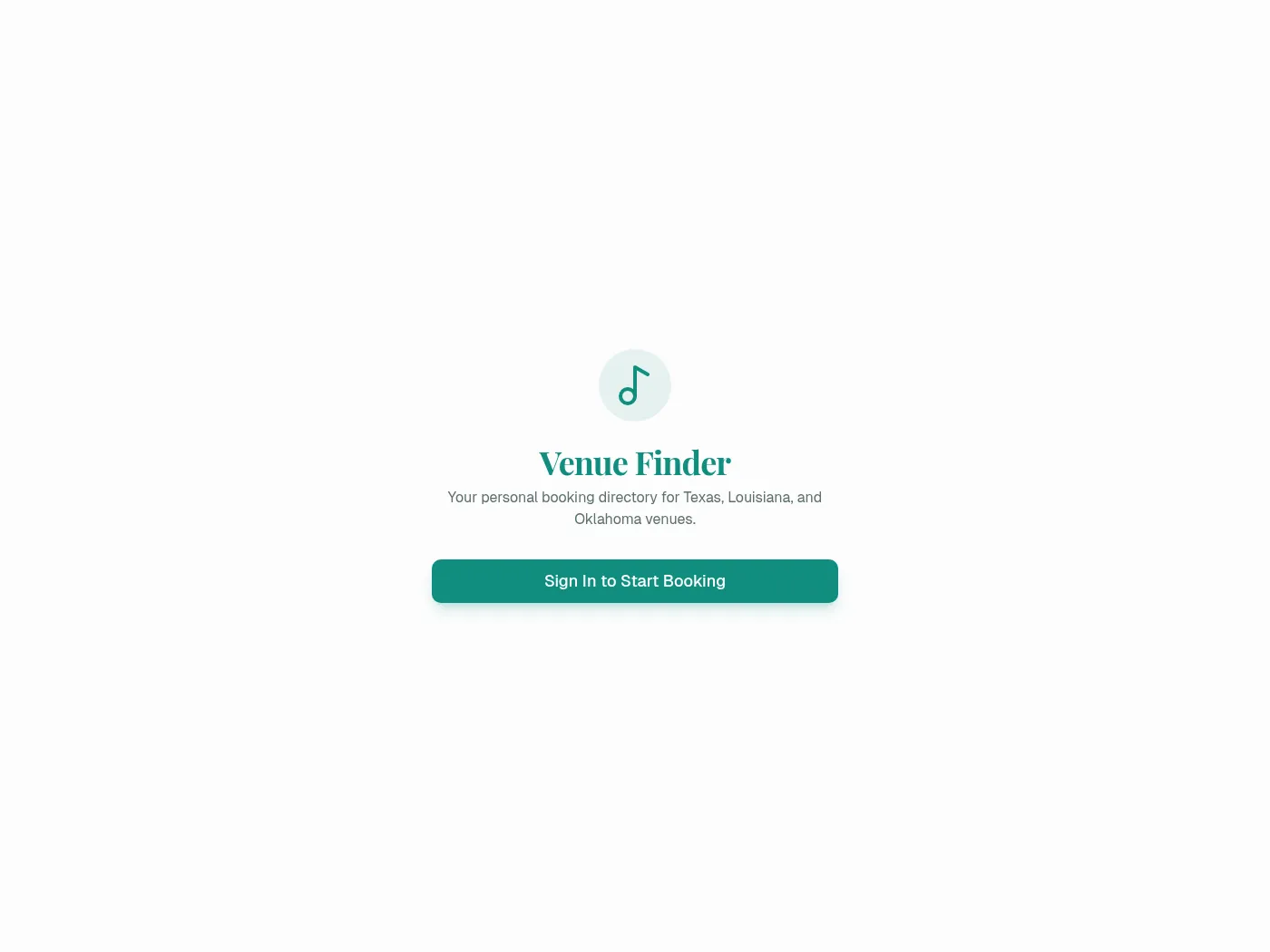 Live Venue Finder