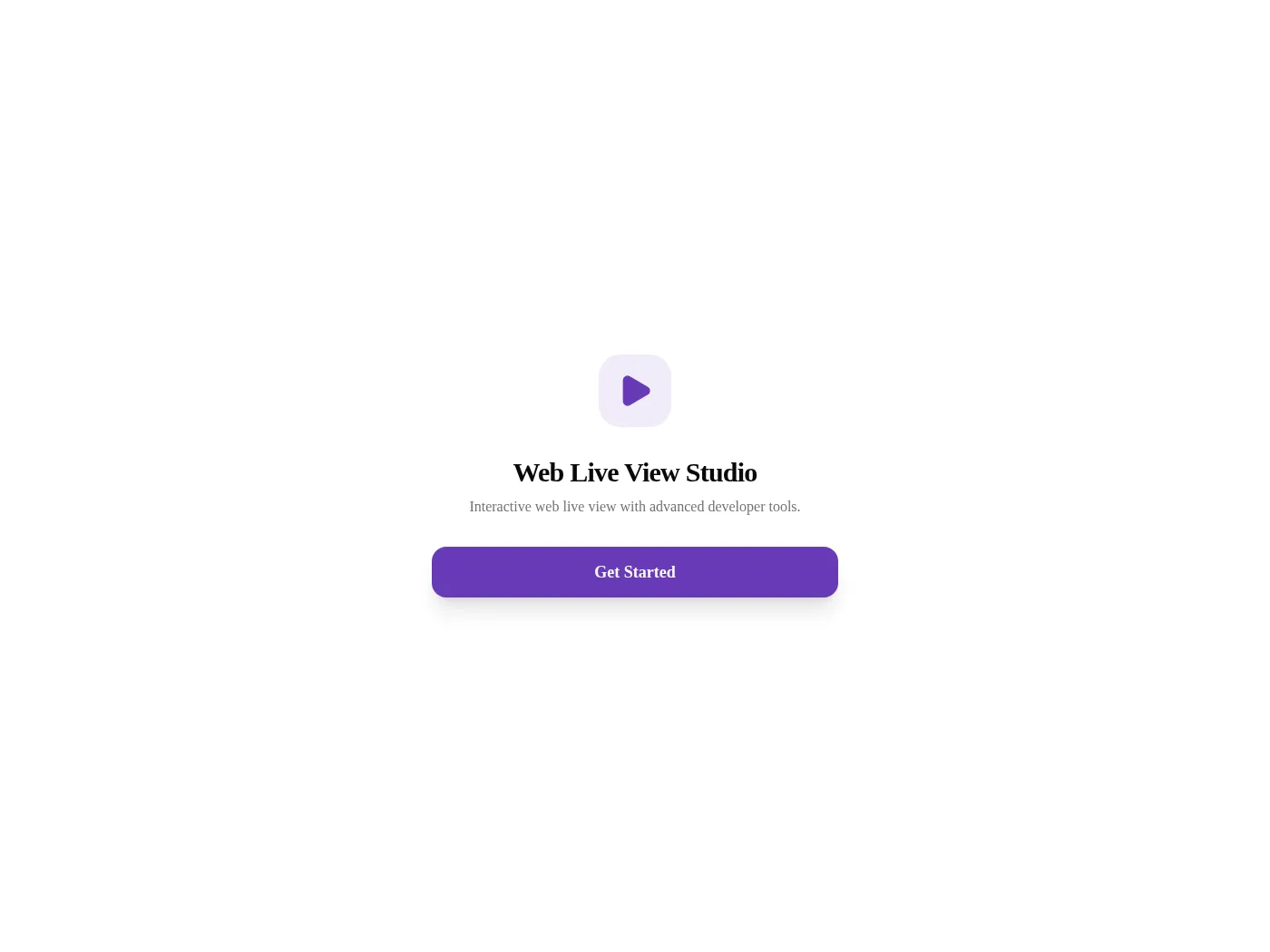 Web Live View Studio