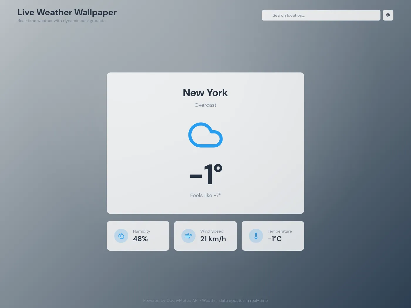 Live Weather Wallpaper
