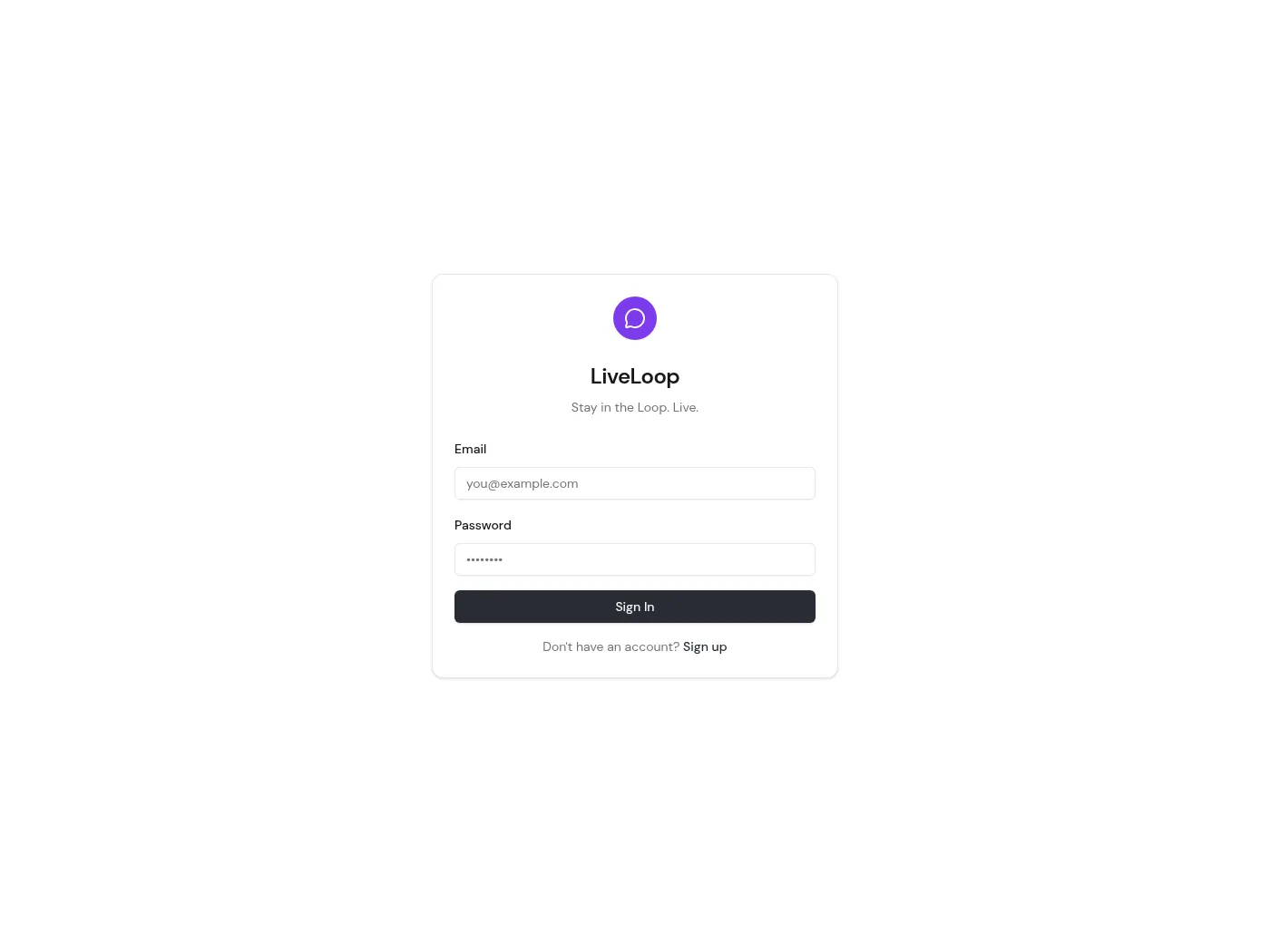 LiveLoop Chat Platform