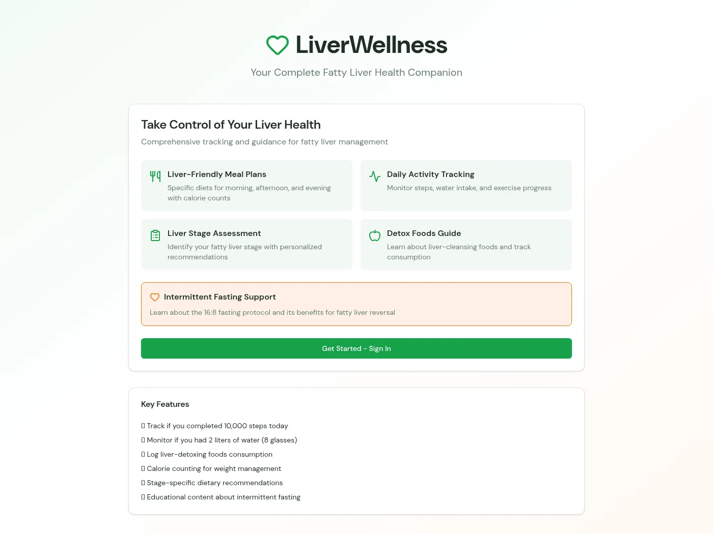 LiverWellness Tracker