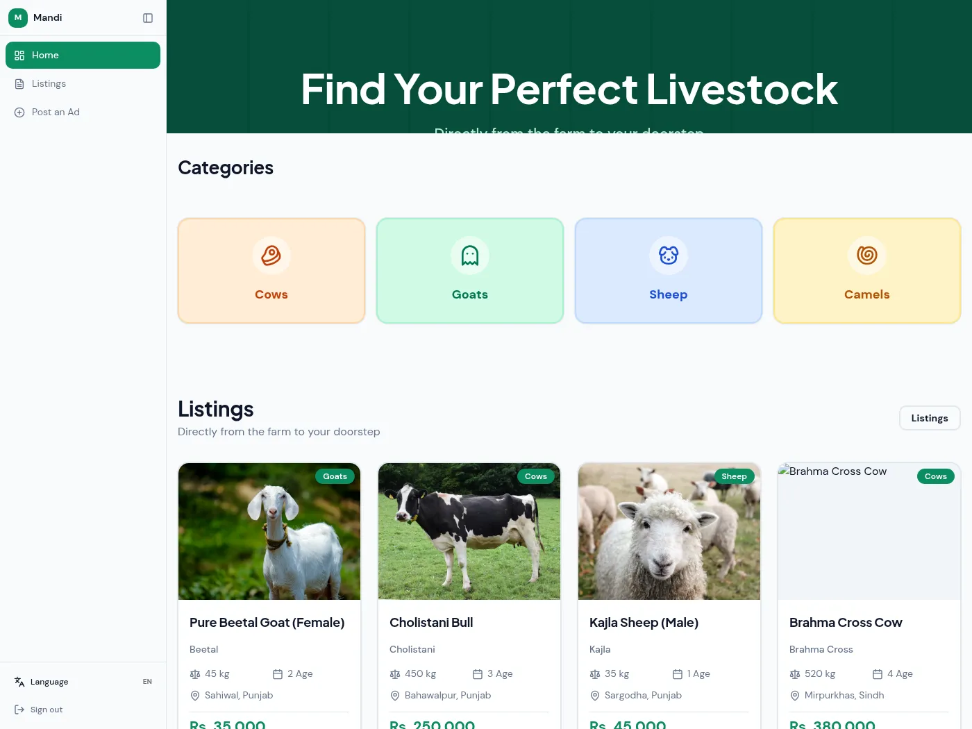 Livestock Market Multilingual