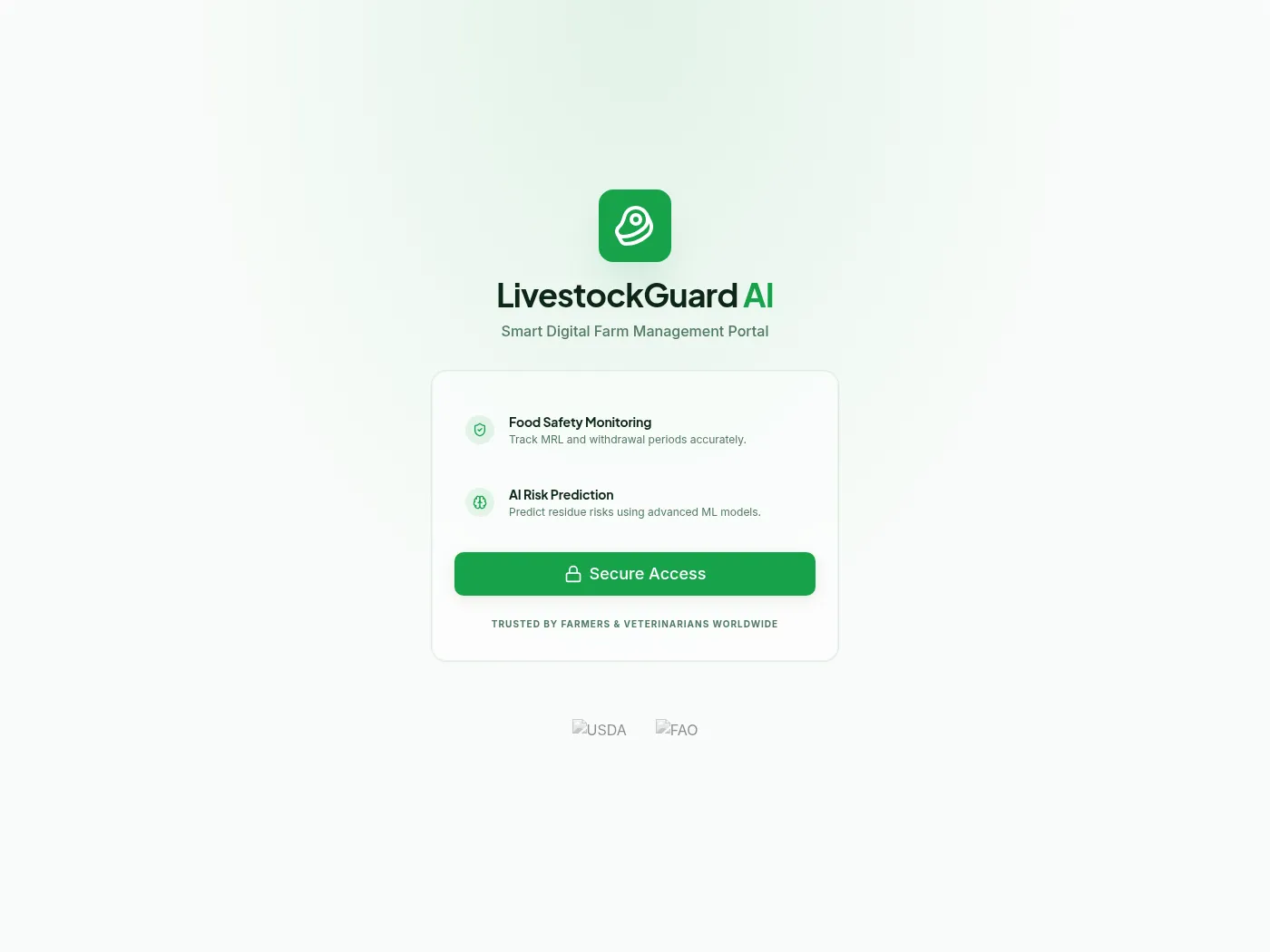 LivestockGuard AI Portal