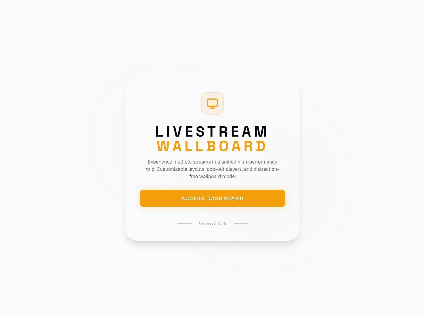 Livestream Wallboard