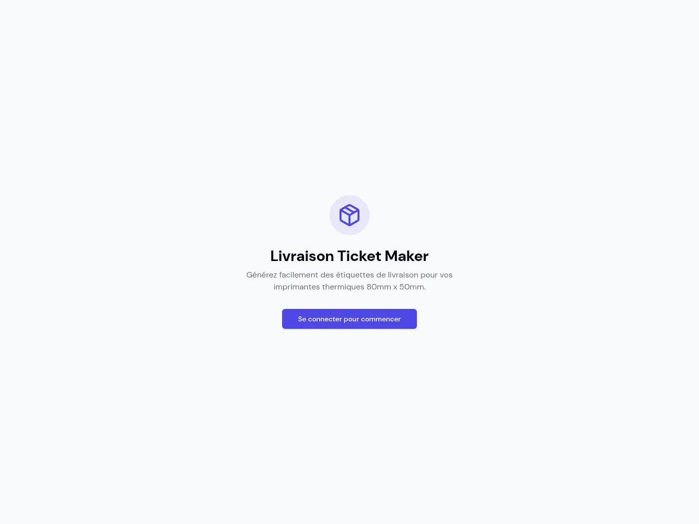Livraison Ticket Maker