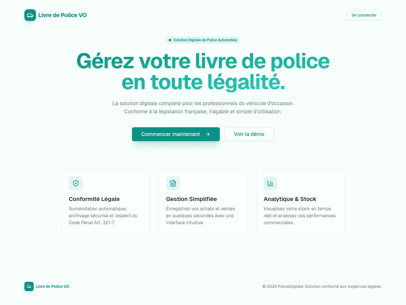 Livre de Police Digitale
