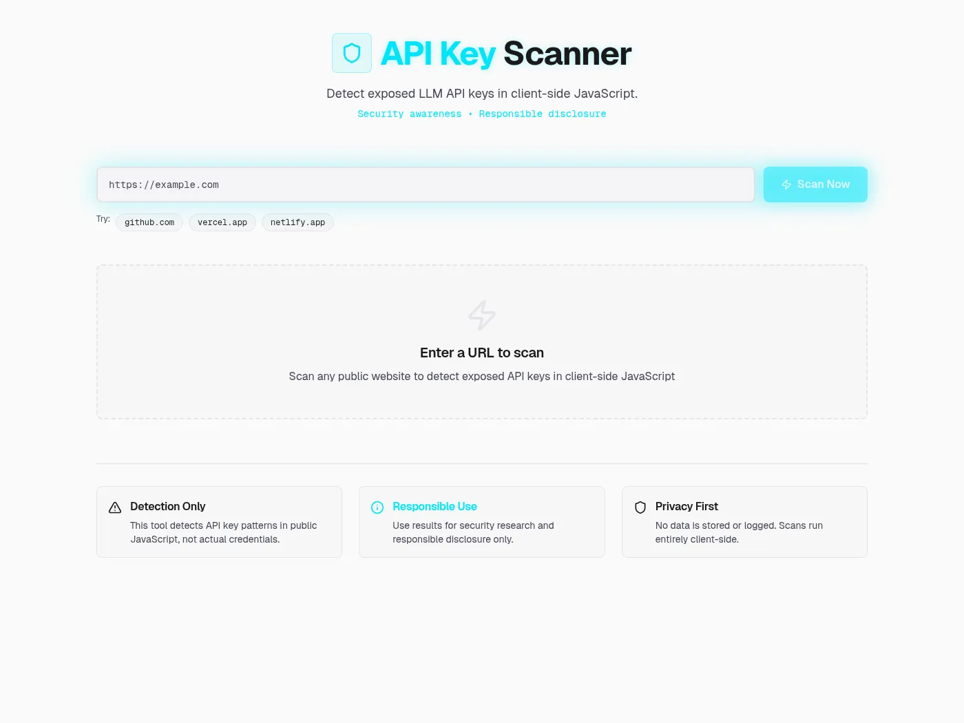 API Key Exposure Scanner