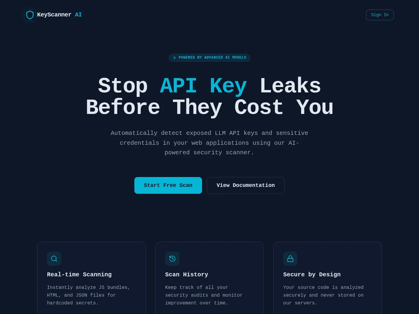 LLM API Key Scanner