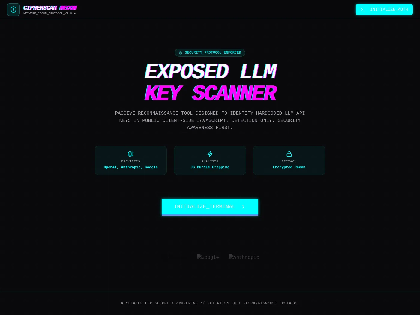 CipherScan Recon