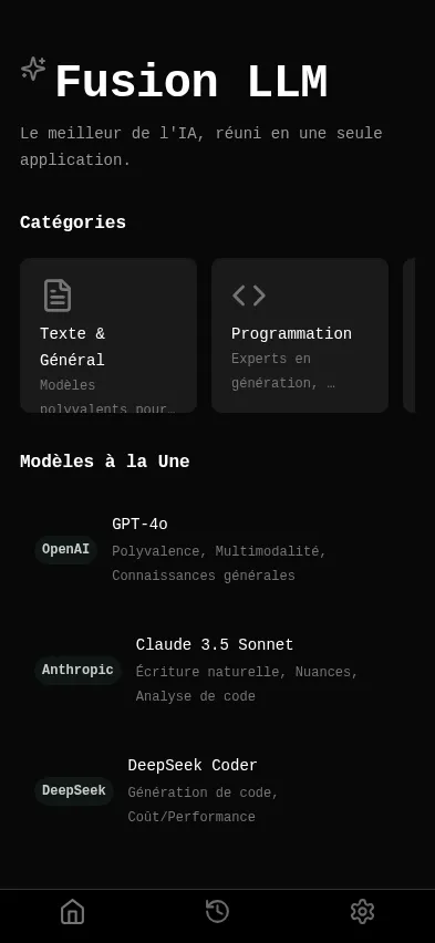 Fusion LLM iOS App