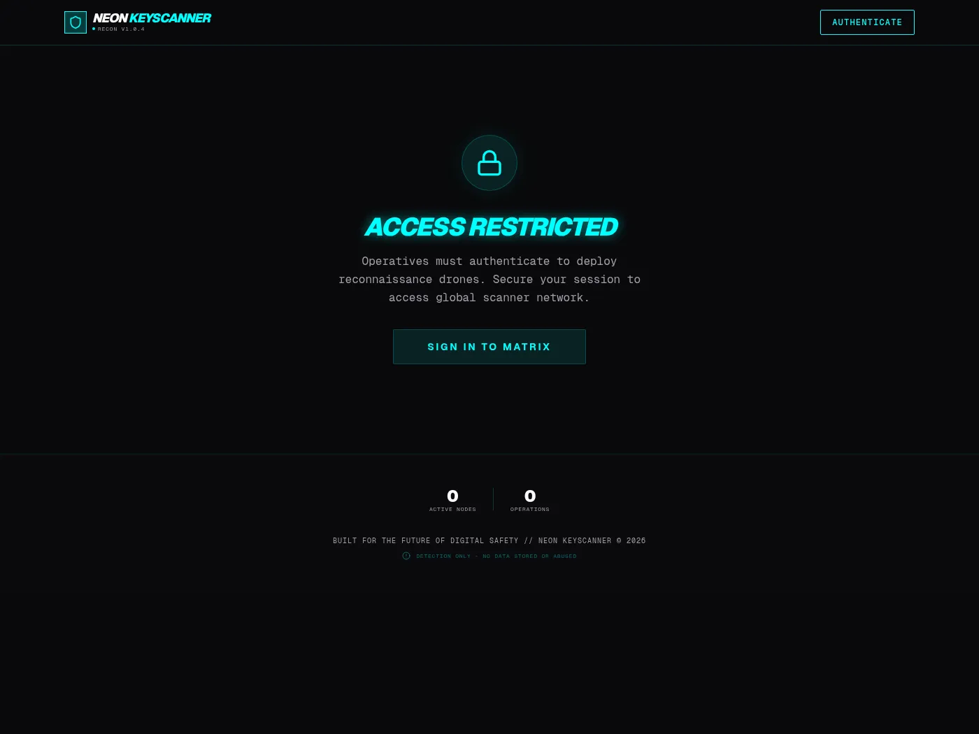 Neon KeyScanner