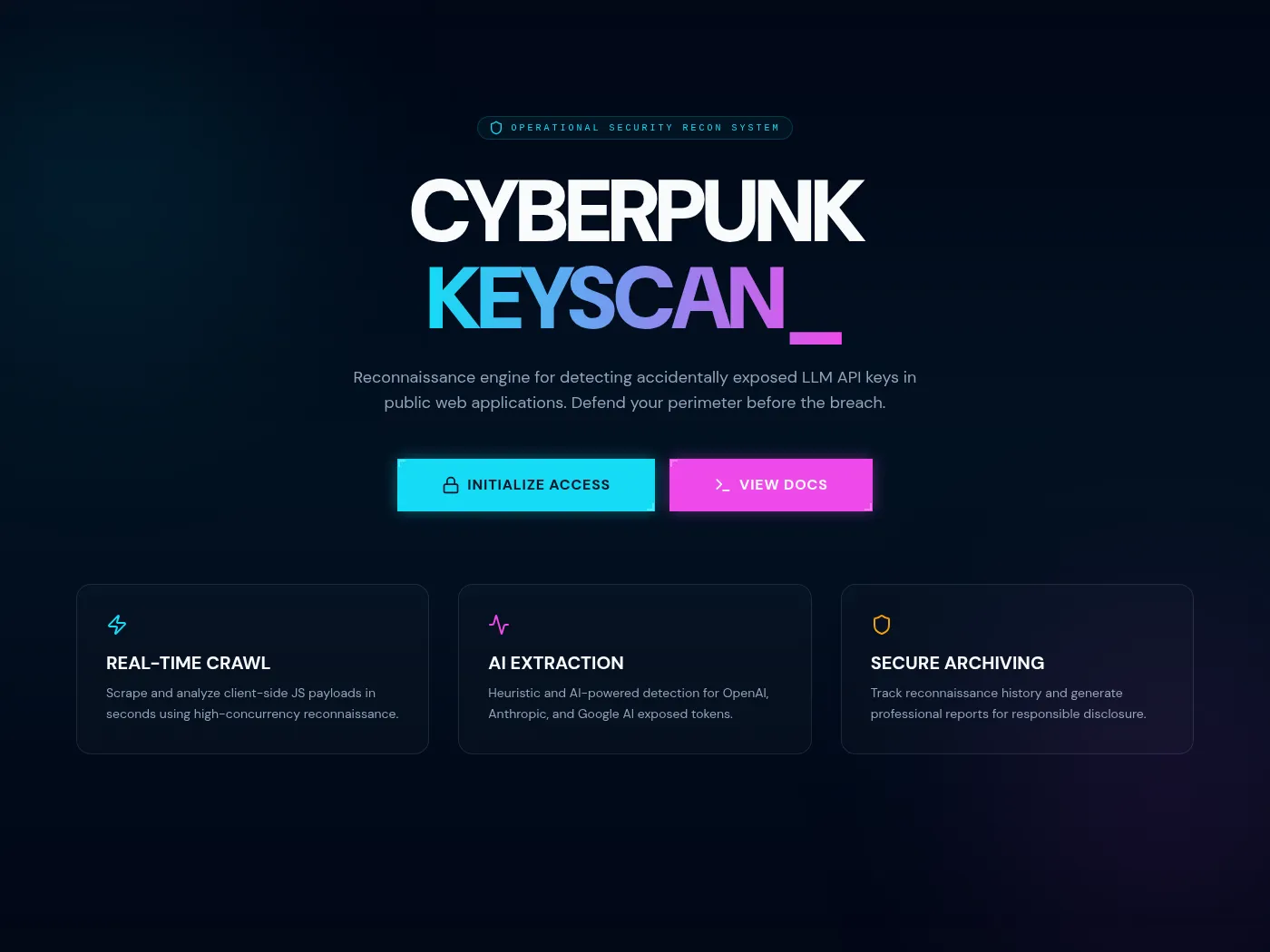 Cyberpunk KeyScan