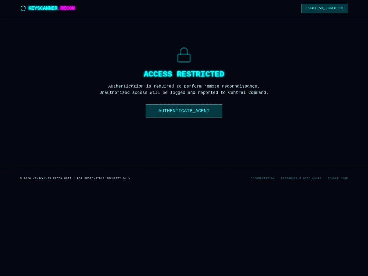 Cyberpunk LLM Key Scanner
