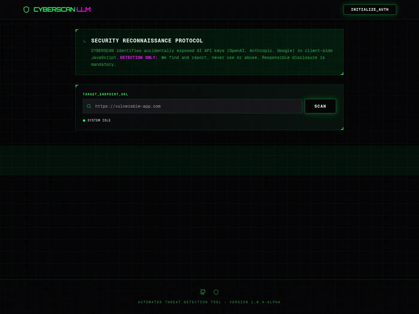 Cyberscan LLM Key Detector