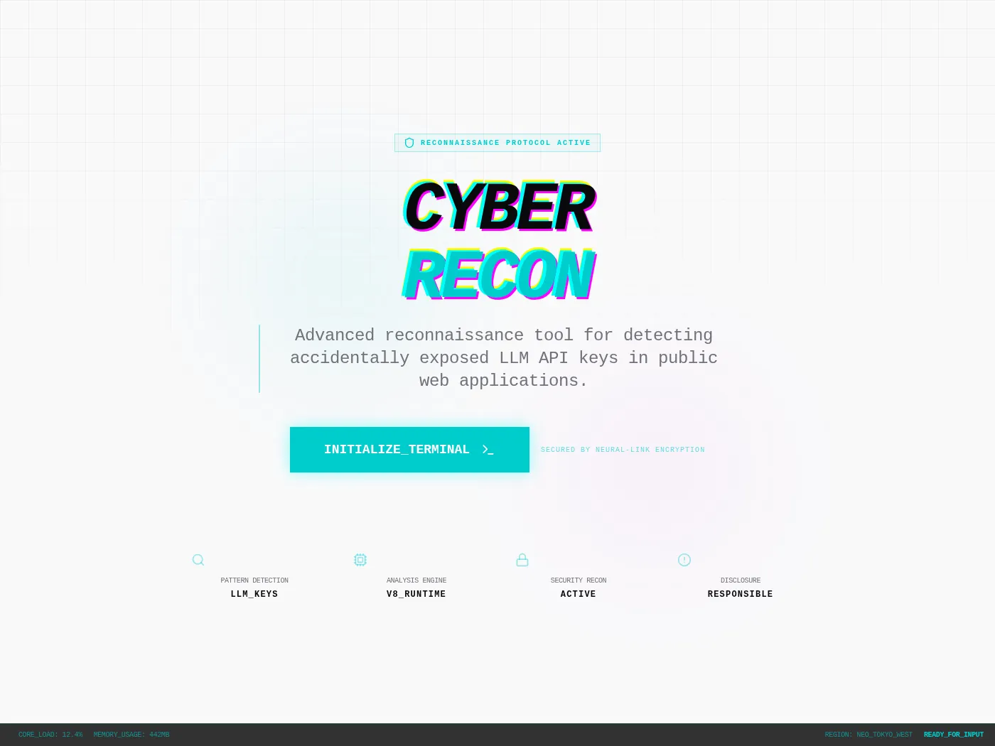 CyberPunk LLM Key Scanner