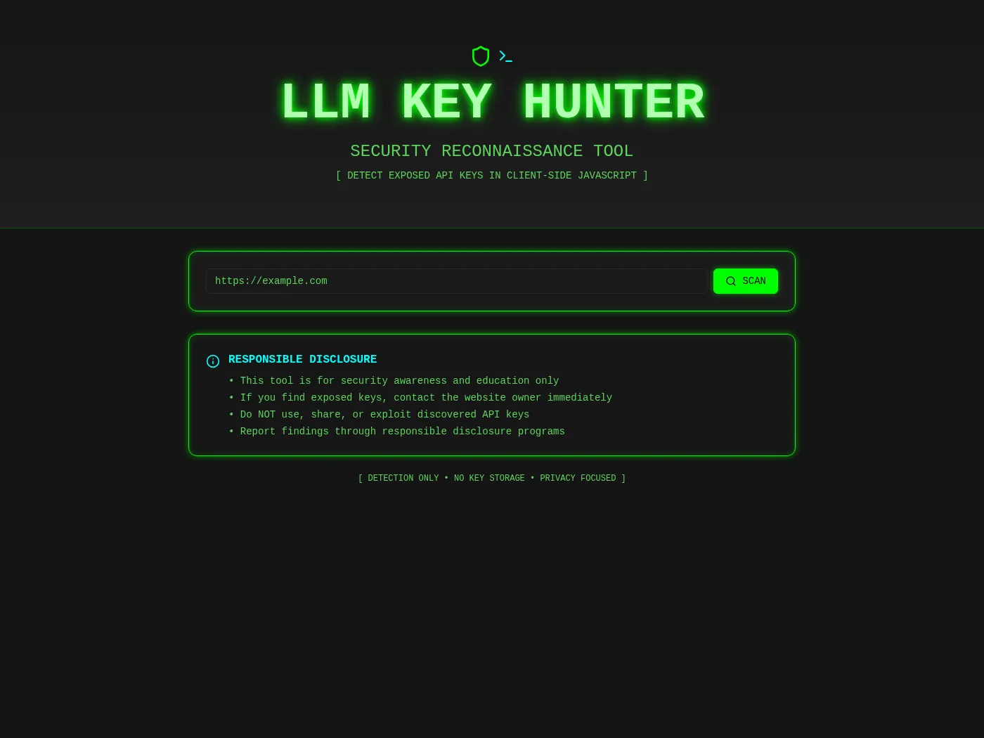 LLM Key Hunter