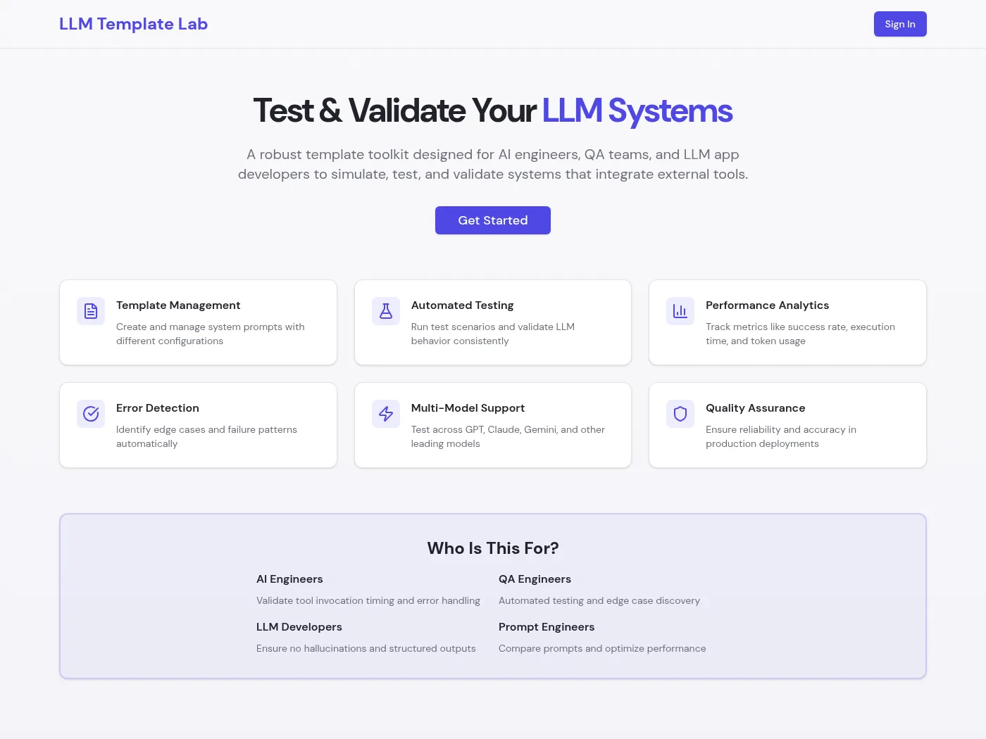 LLM Template Lab