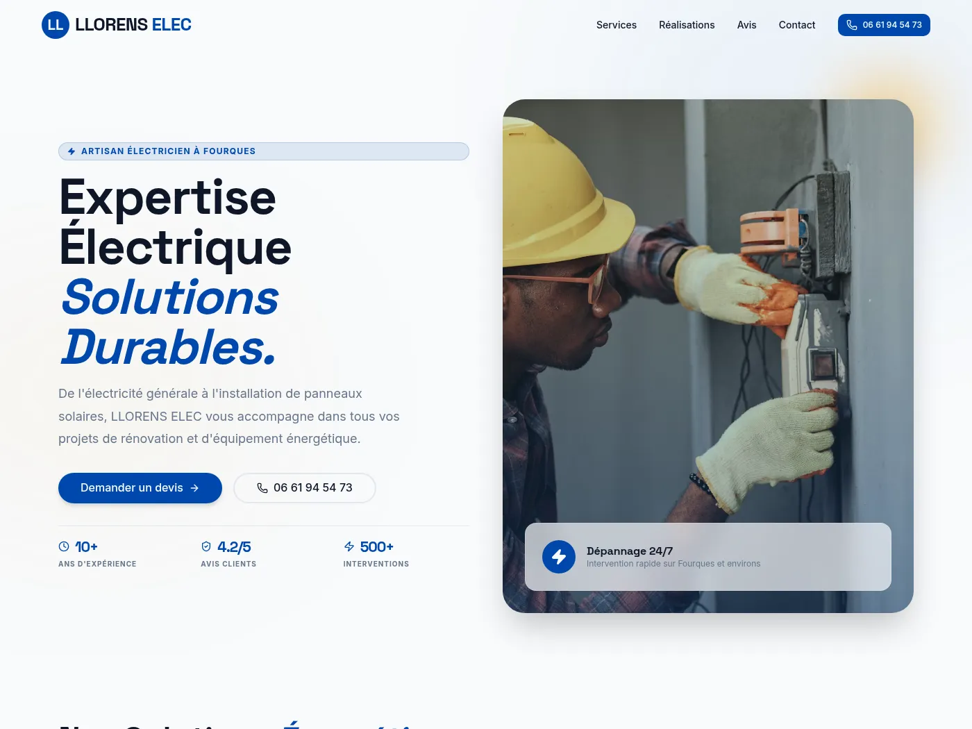 Llorens Elec Pro Website