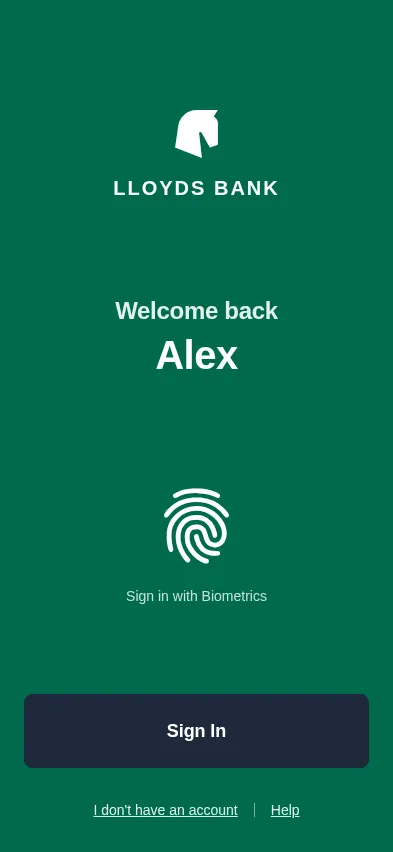 LloydsBank App Replica