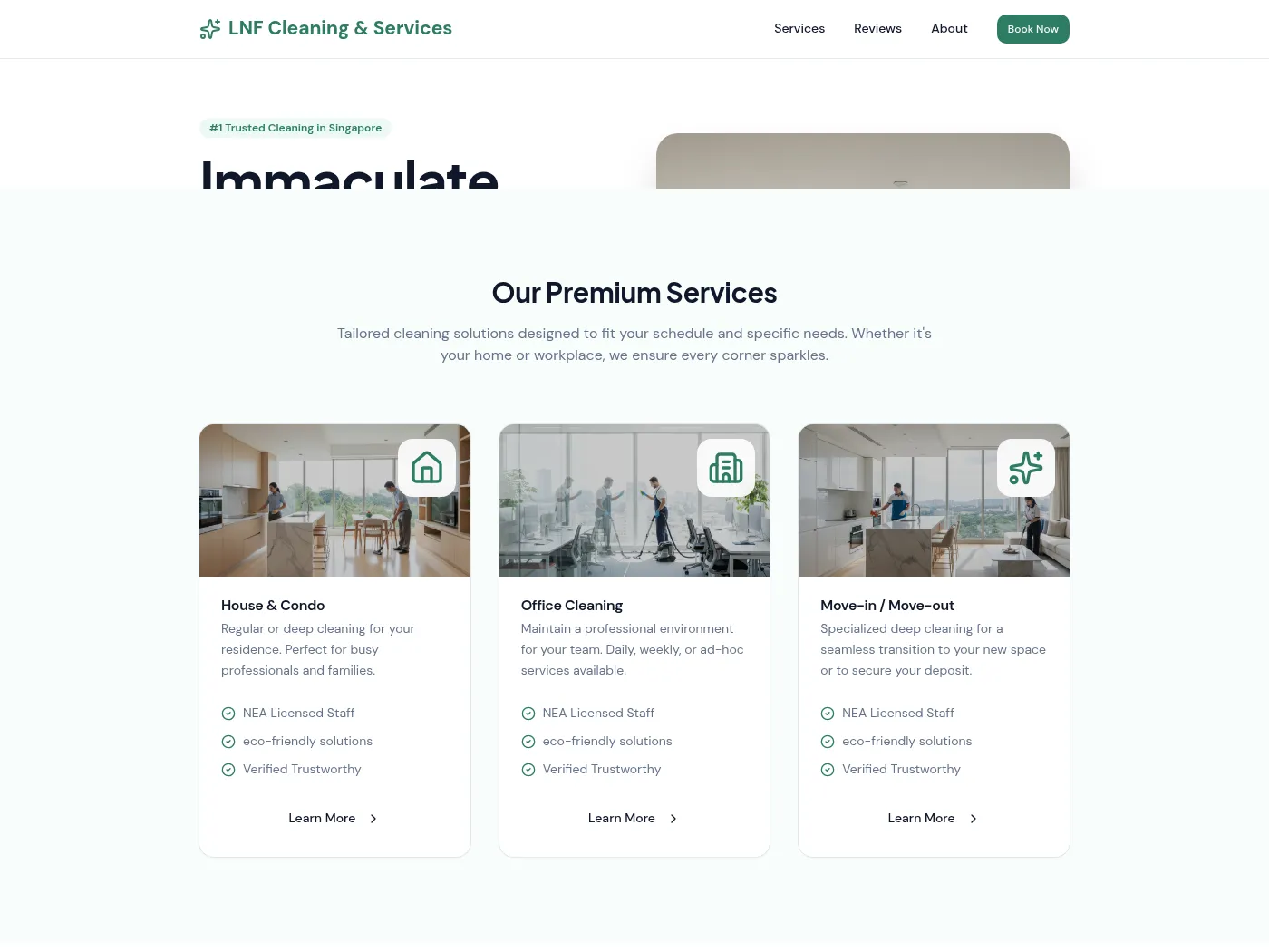 LNF Cleaning Website