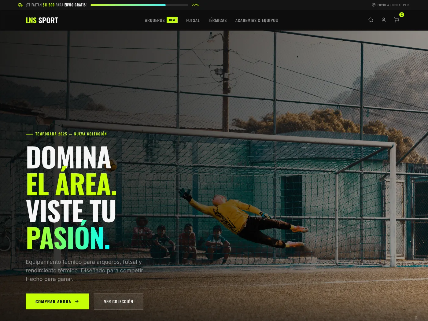 LNS Sport Homepage