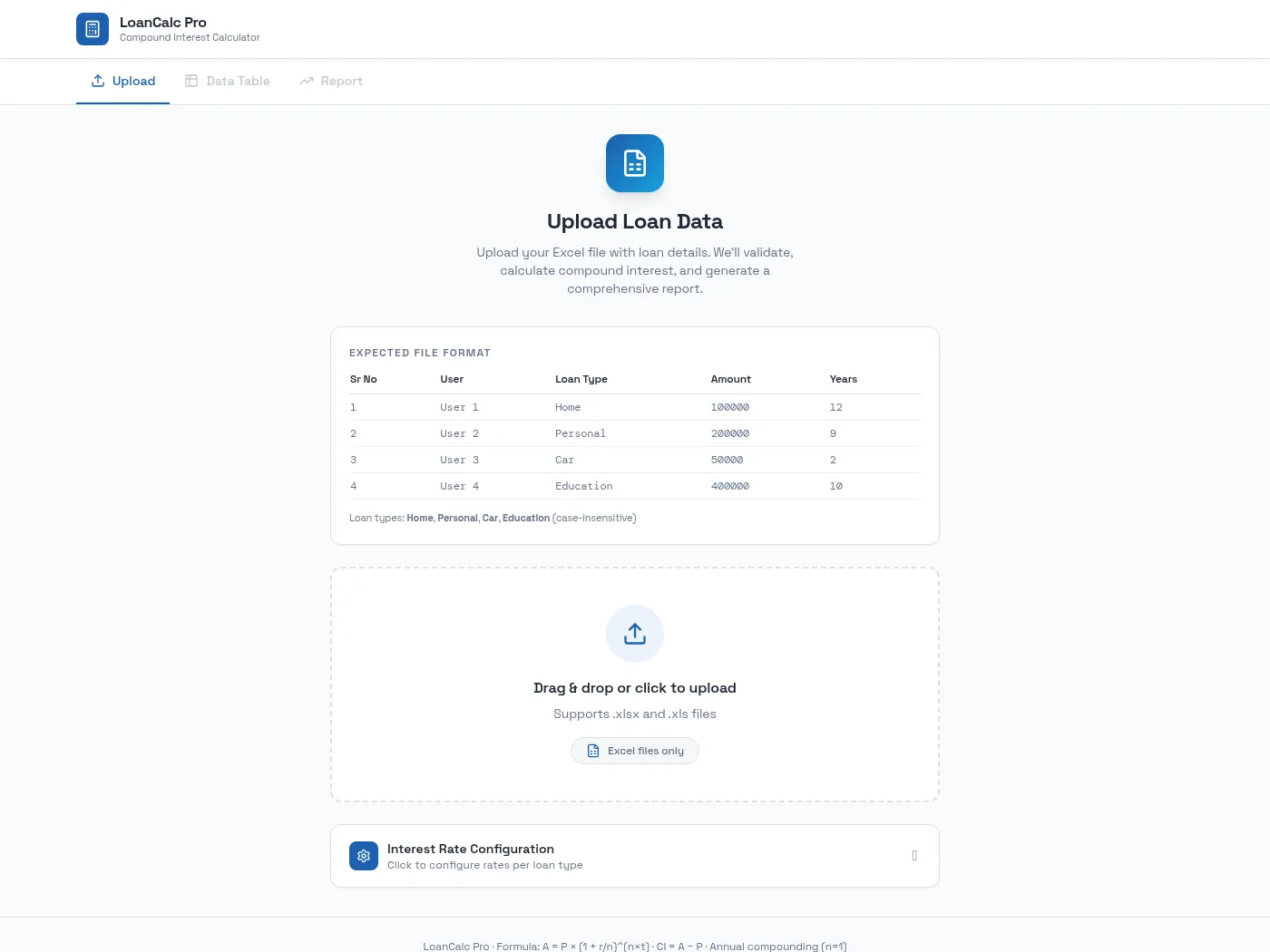 LoanCalc Pro Web