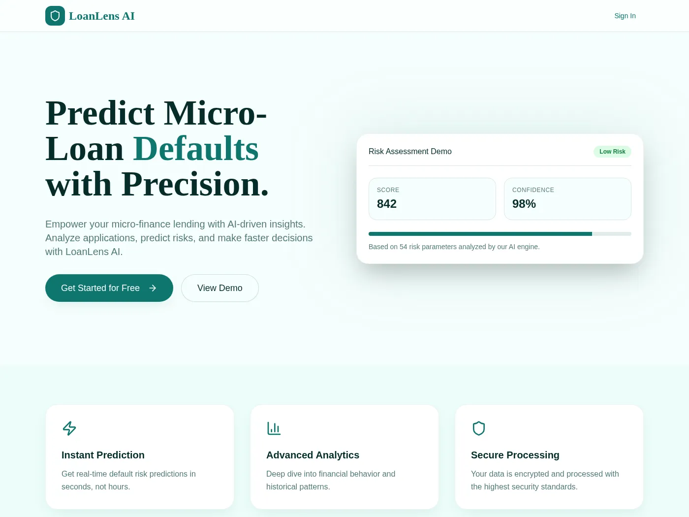 Loan Lens AI Predictor