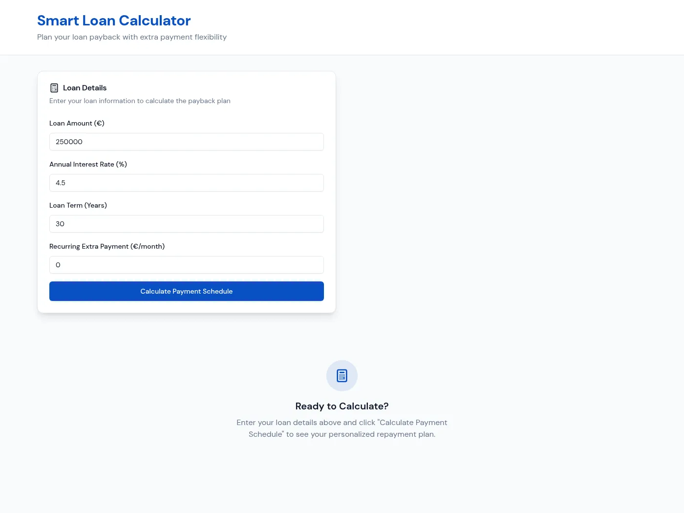 Smart Loan Calculator