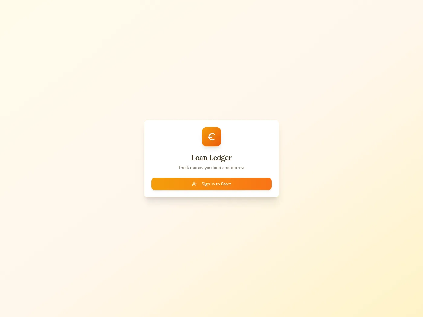 Loan Ledger Organizer