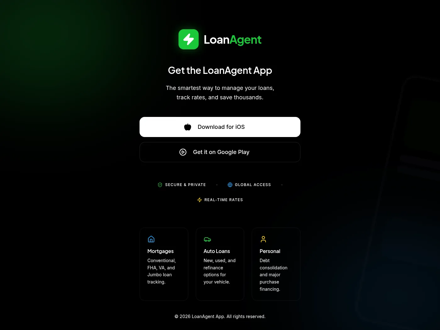 LoanAgent Redirect Page
