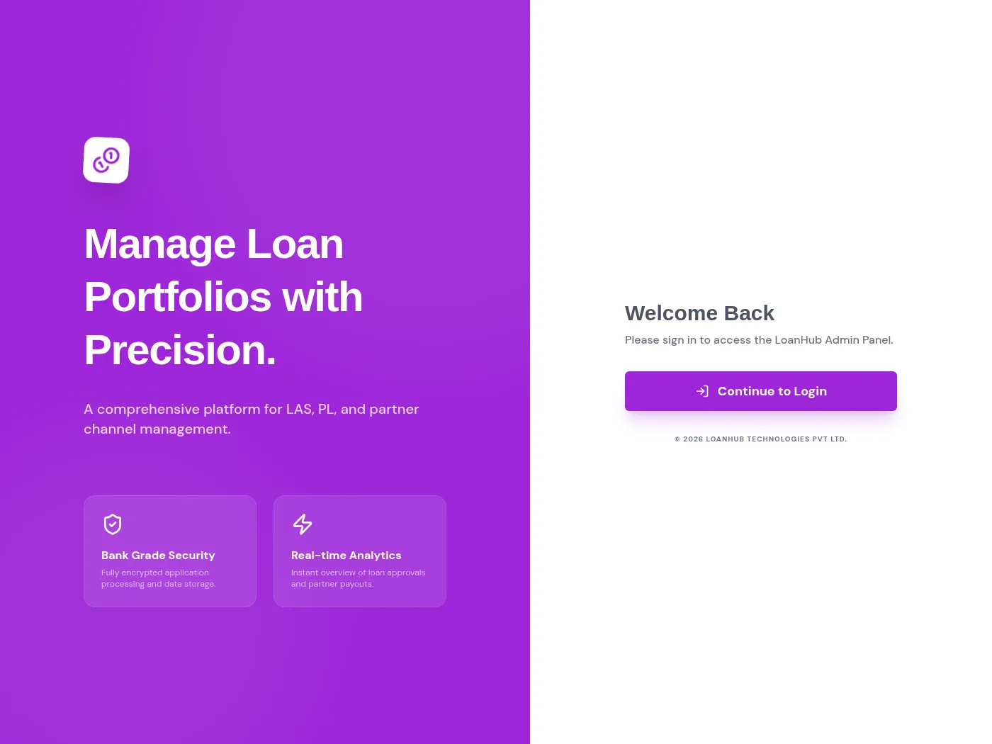LoanHub Dashboard