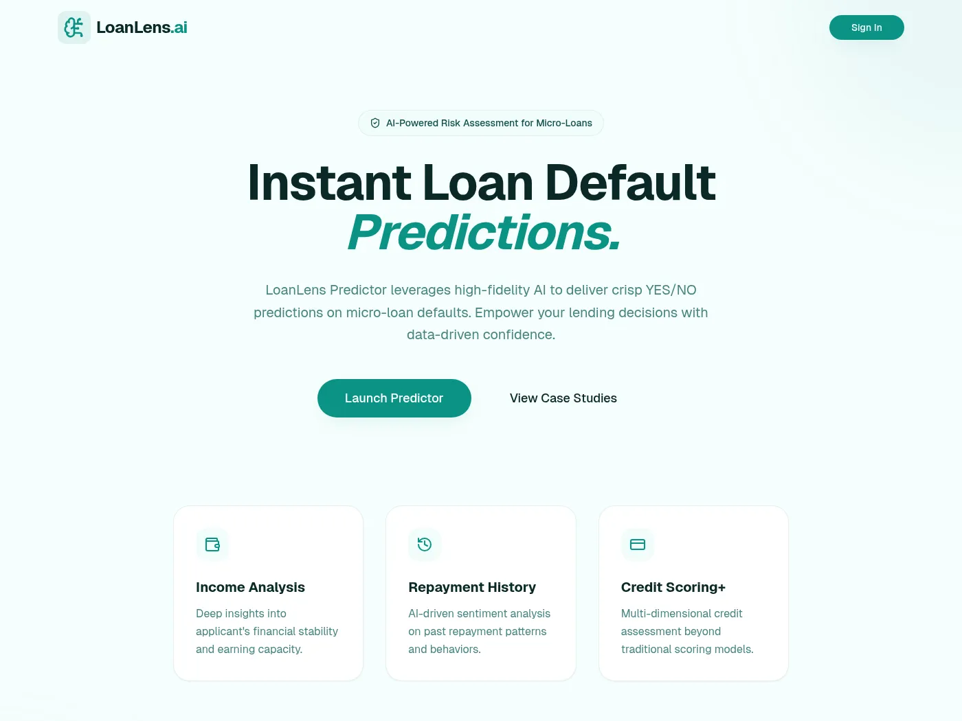 LoanLens Predictor