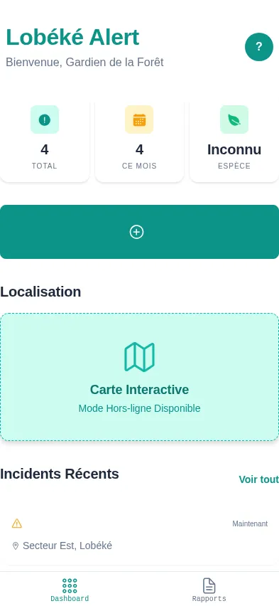 Lobéké Alert App