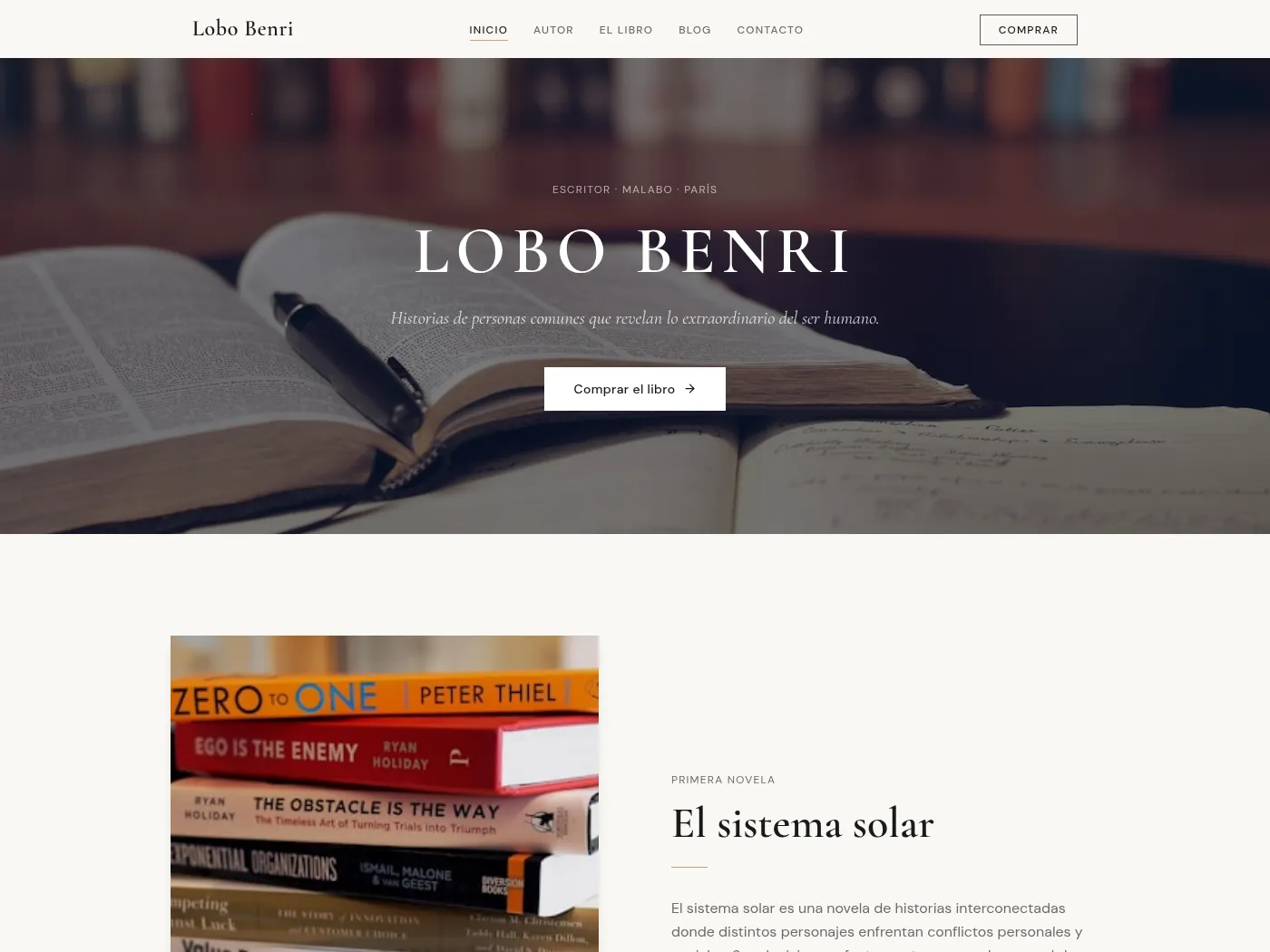 Lobo Benri Autor Web