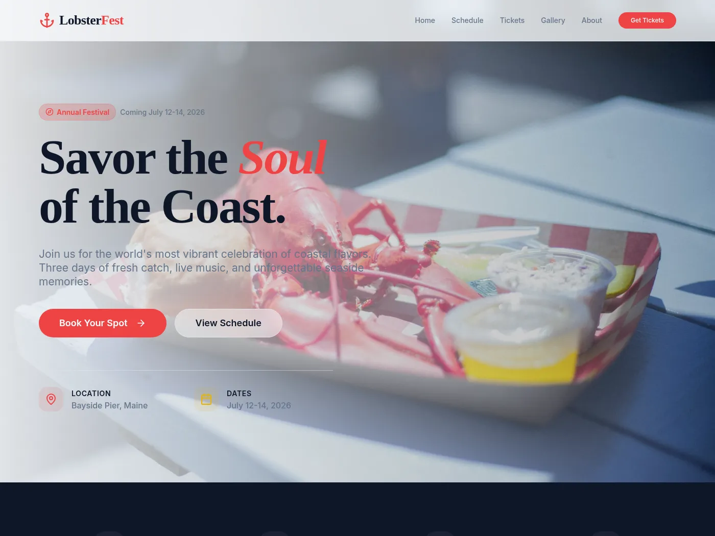 Lobster Fest Theme