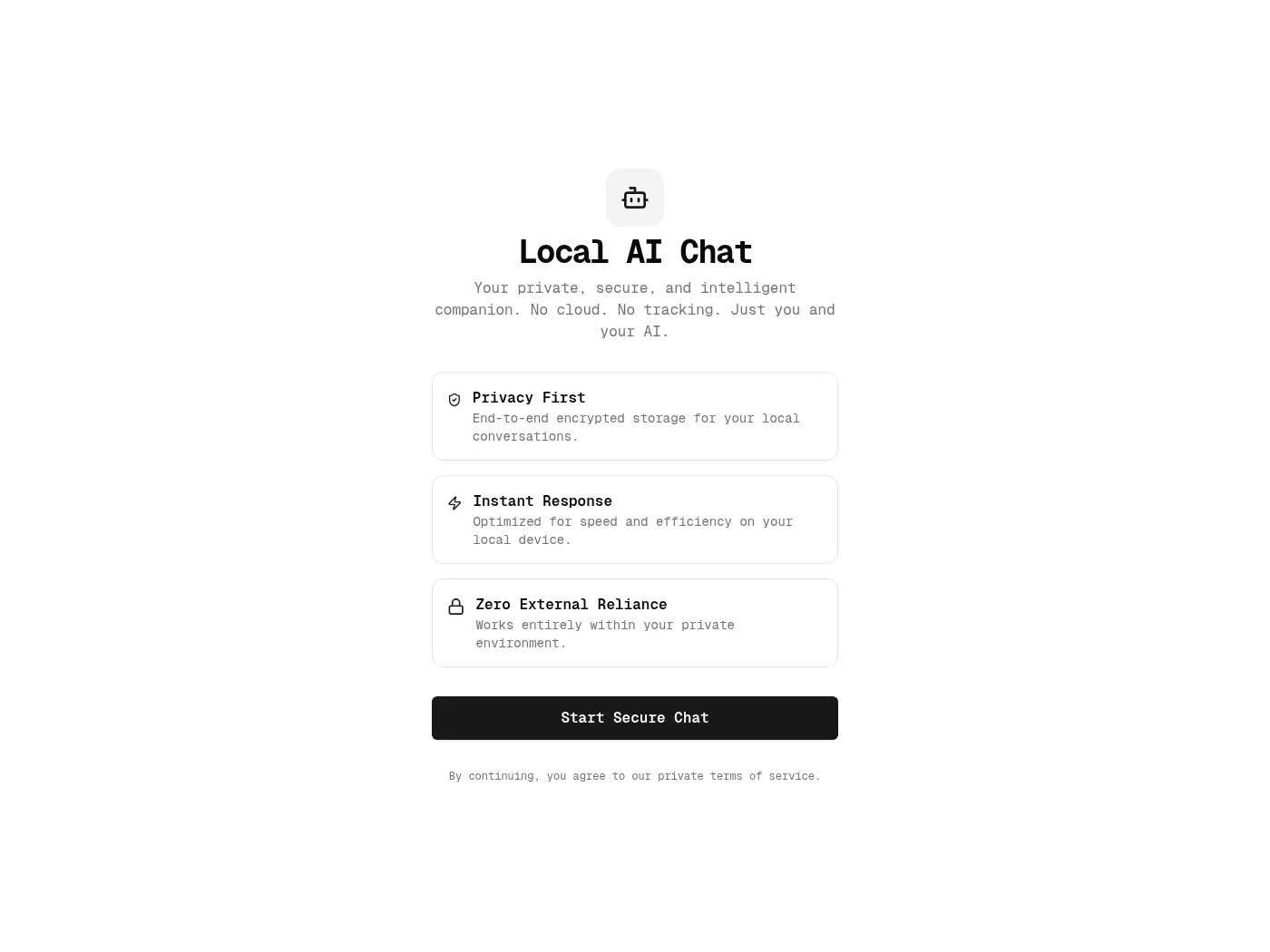 Local AI Chat