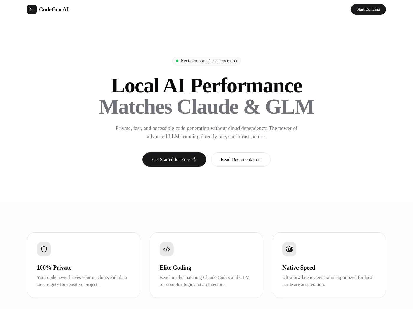 Local CodeGen AI