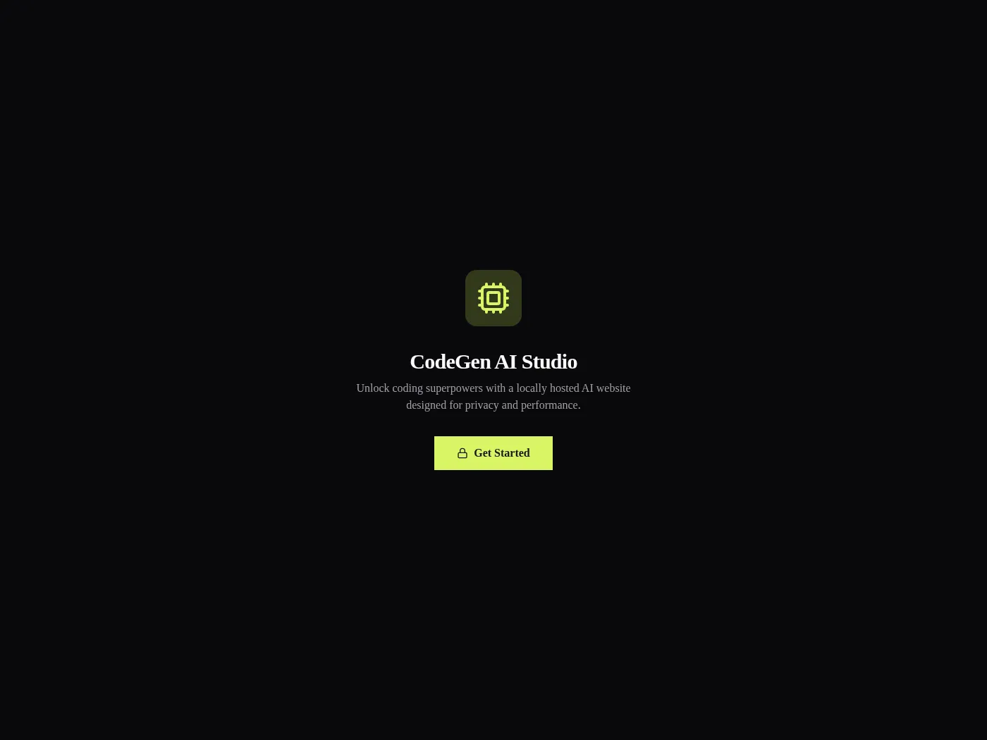 CodeGen AI Studio