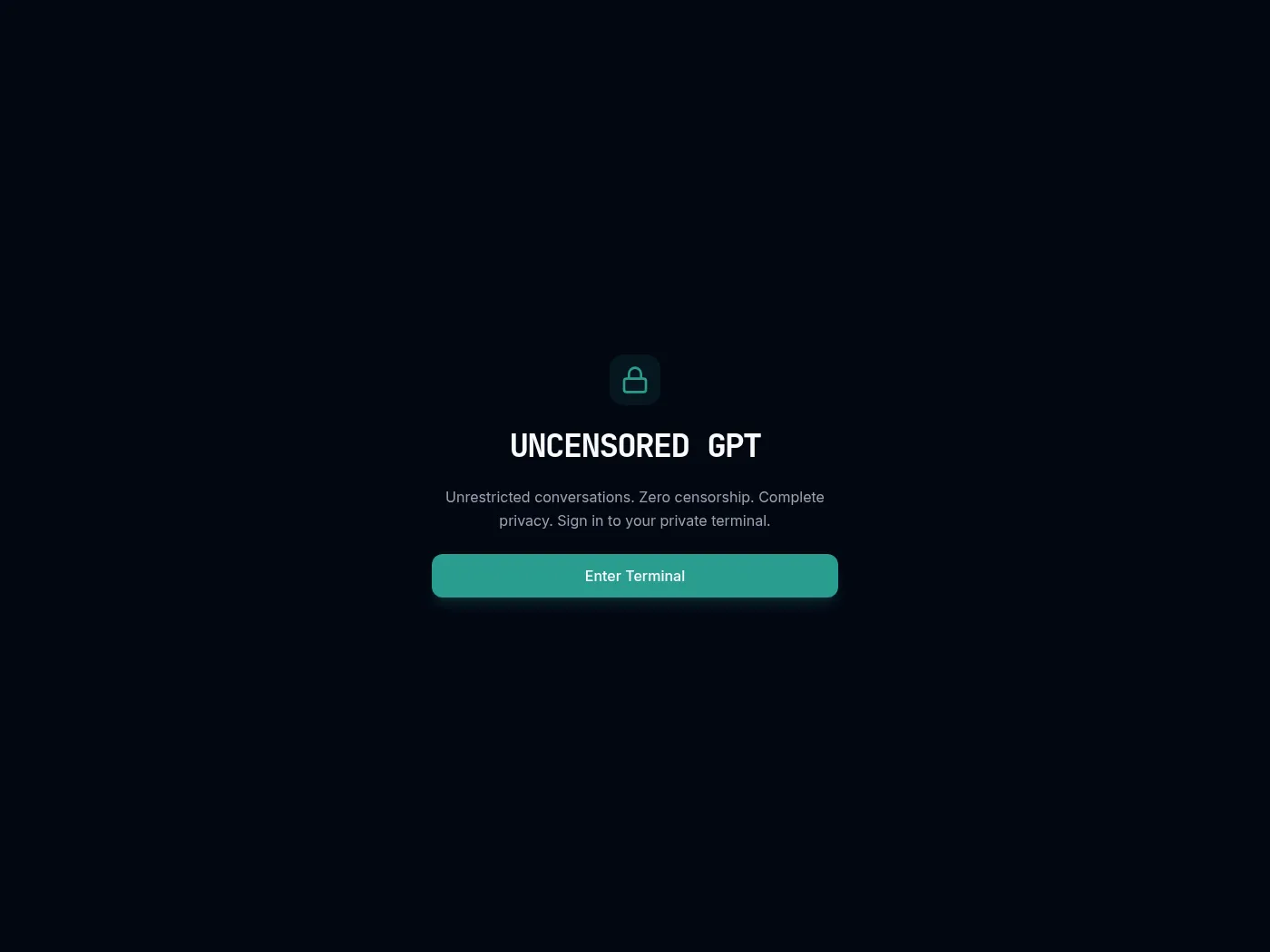 Uncensored Local ChatGPT