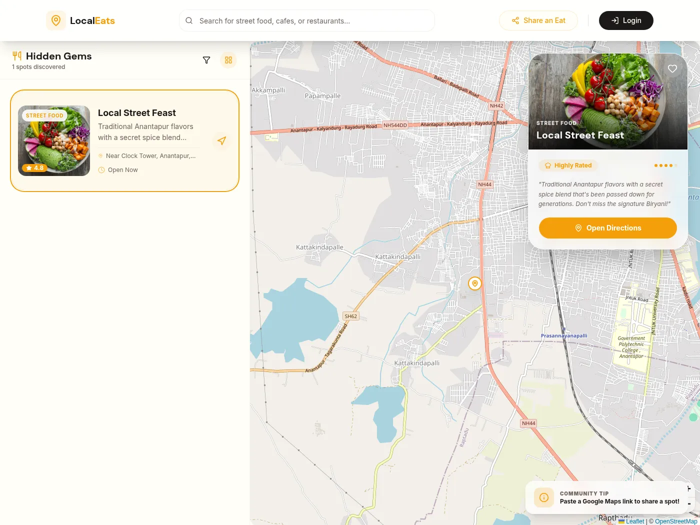 Local Eats Finder
