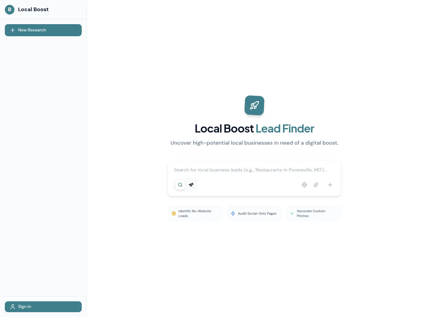 Local Boost Lead Finder